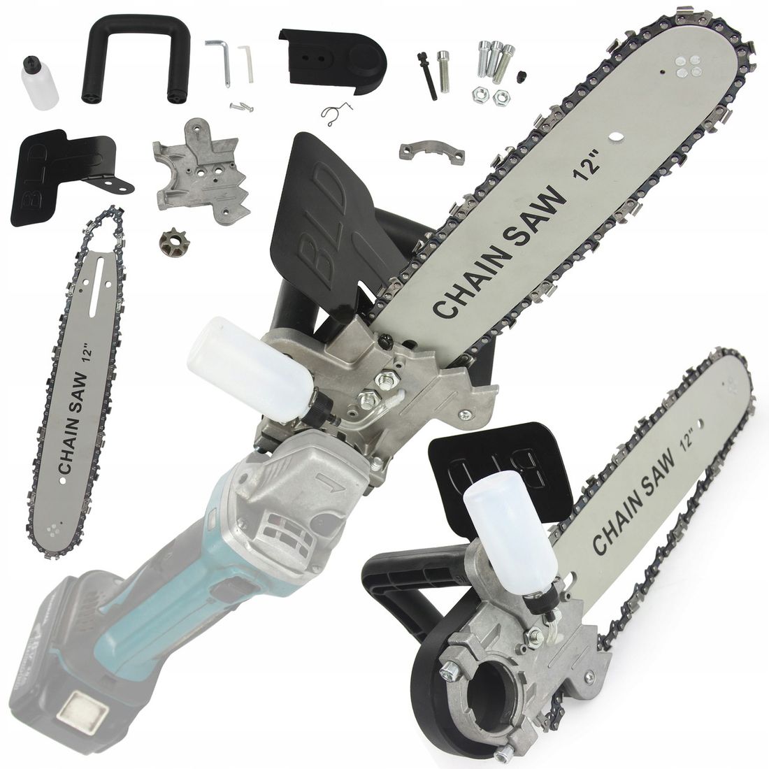 PRZYSTAWKA ADAPTER DO SZLIFIERKI KĄTOWEJ PIŁA ŁAŃCUCHOWA 12'' CATA ...