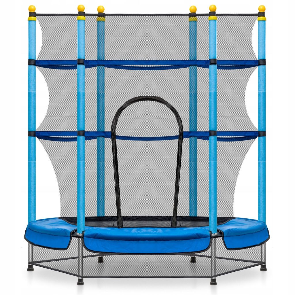 DOMOWA TRAMPOLINA OGRODOWA DLA DZIECI 140cm WYSOKA - ERLI.pl