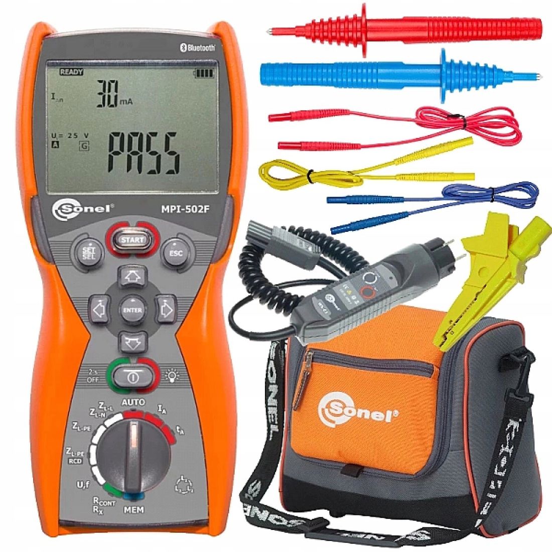 Sonel MPI-502F Wielofunkcyjny Miernik Parametrów Instalacji Elektrycznej - ERLI.pl