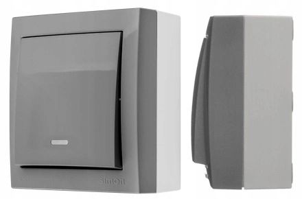 SIMON AquaClick Włącznik Pojedynczy Łącznik Schodowy Podświetlenie ...