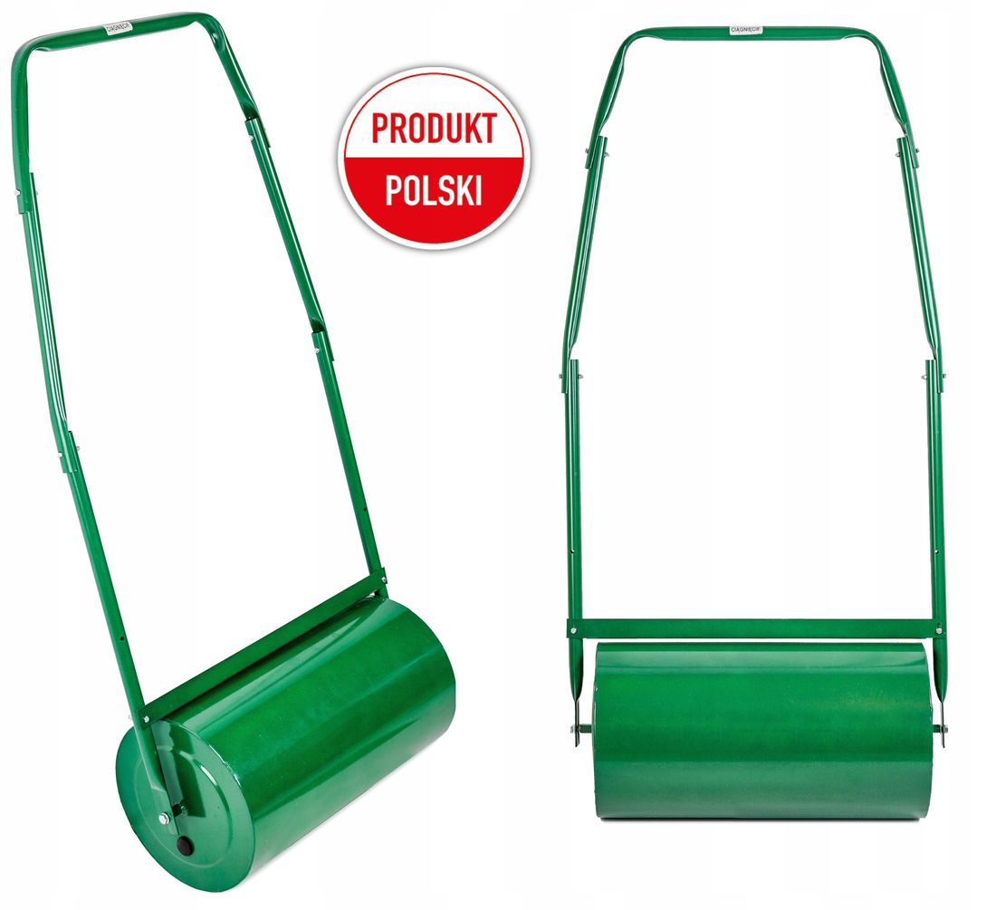 WALEC OGRODOWY STALOWY DO TRAWY TRAWNIKA METALOWY 50CM POJEMNOŚĆ 30L ...