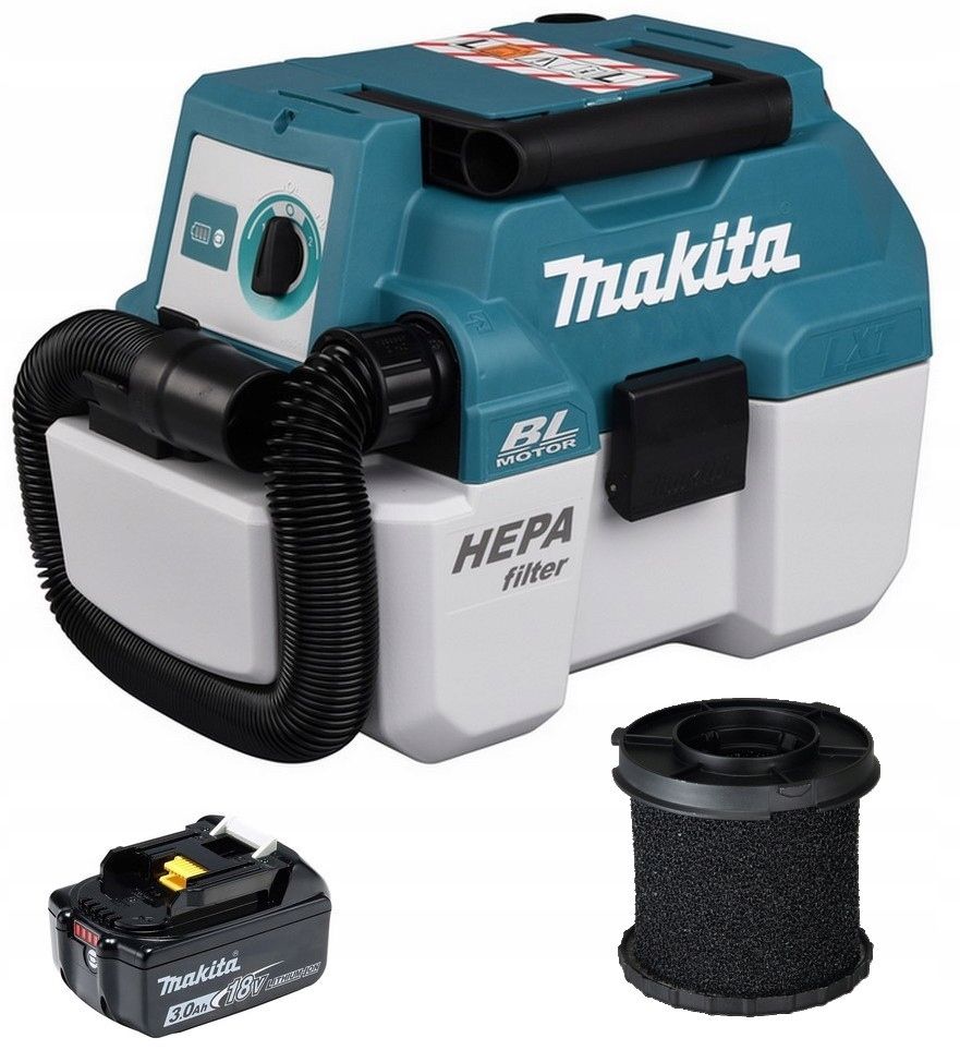 Makita Aku Odkurzacz Przemysłowy LXT 18V 1x3Ah Filtr Na Mokro ...