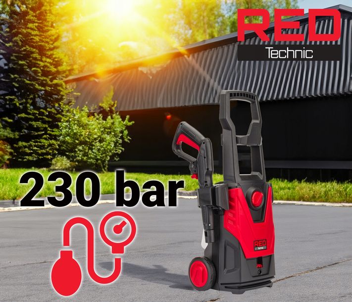 MYJKA CIŚNIENIOWA 230 BAR MOC 1600W TURBO LANCA ALUMINIOWA POMPA ZESTAW XXL - ERLI.pl