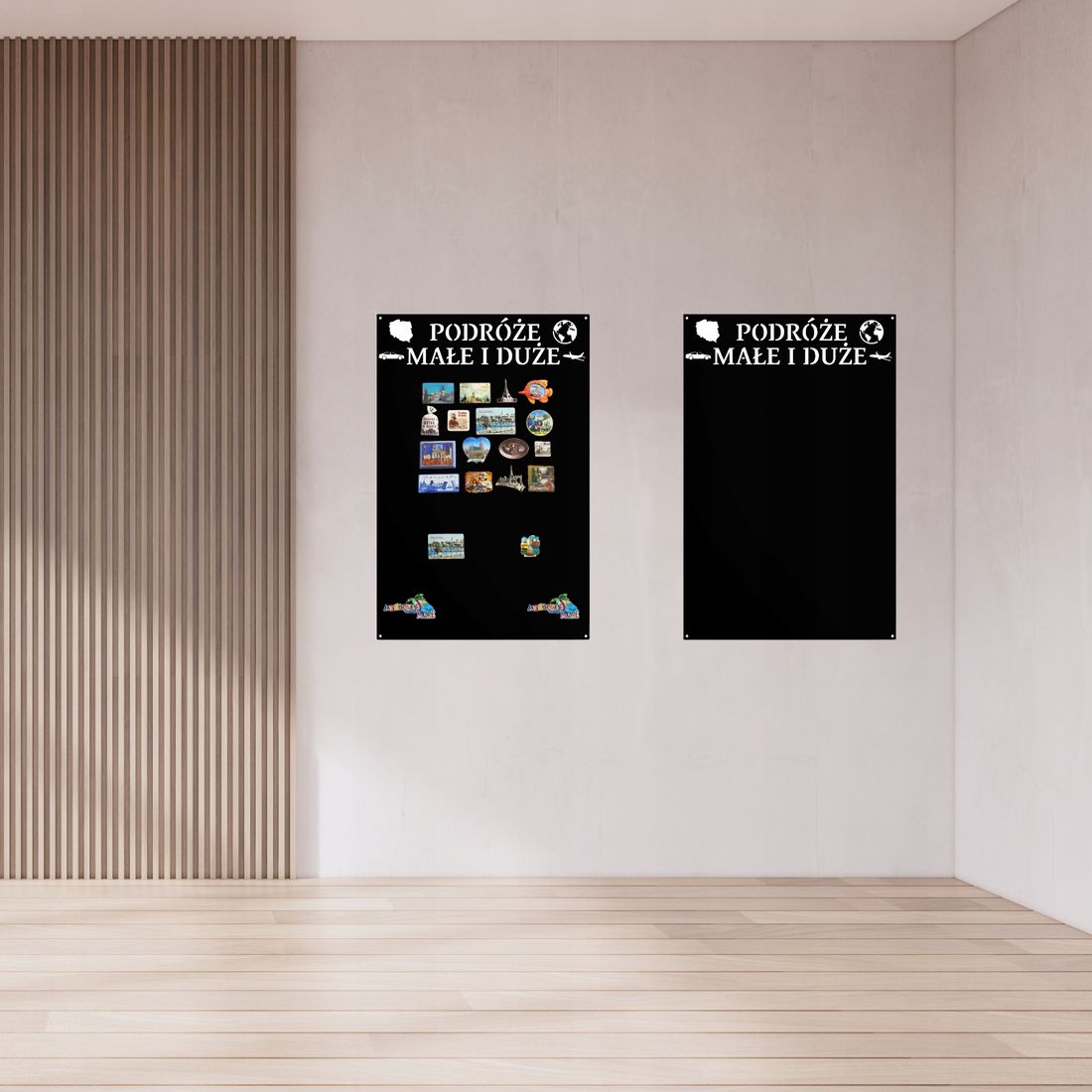 Tablica NA MAGNESY PAMIĄTKOWE magnetyczna na ŚCIANĘ Czarna LOFT OZDOBNA ...