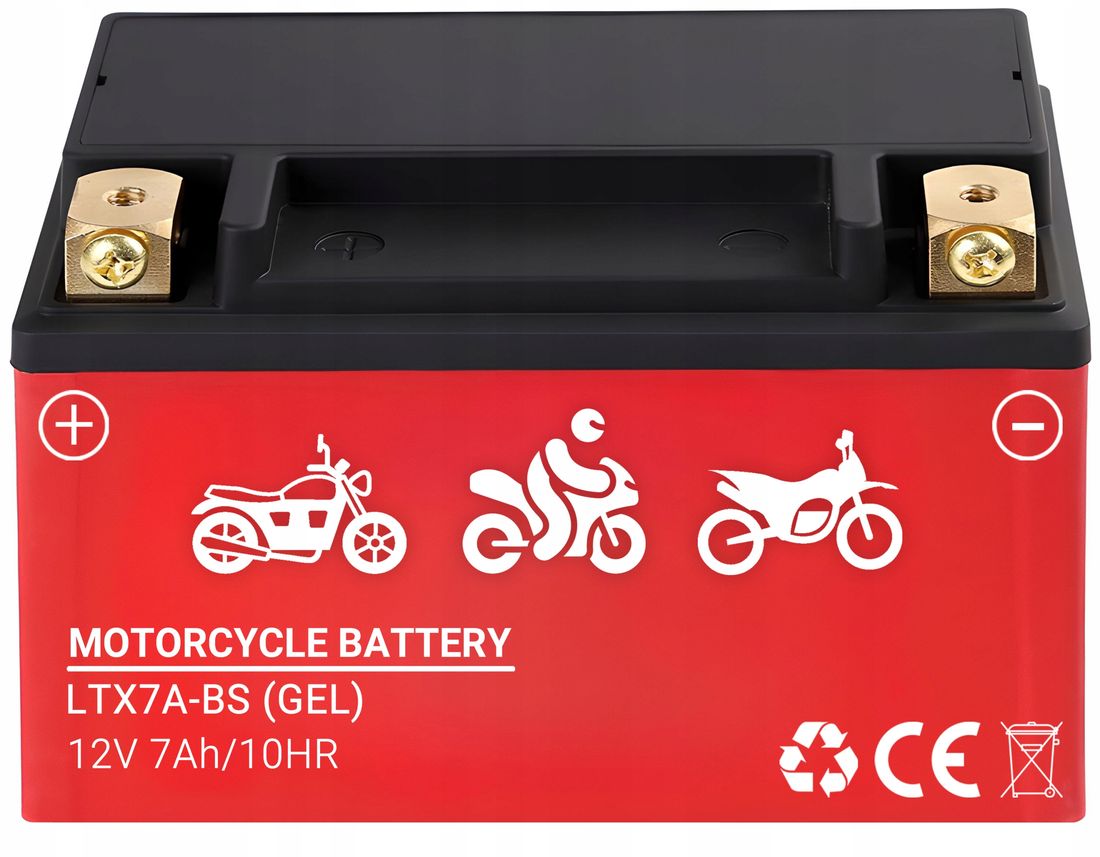 AKUMULATOR ŻELOWY 12V 7Ah MOTOCYKLOWY SKUTER MOTOR QUAD 2024 ZIPP ROMET ...