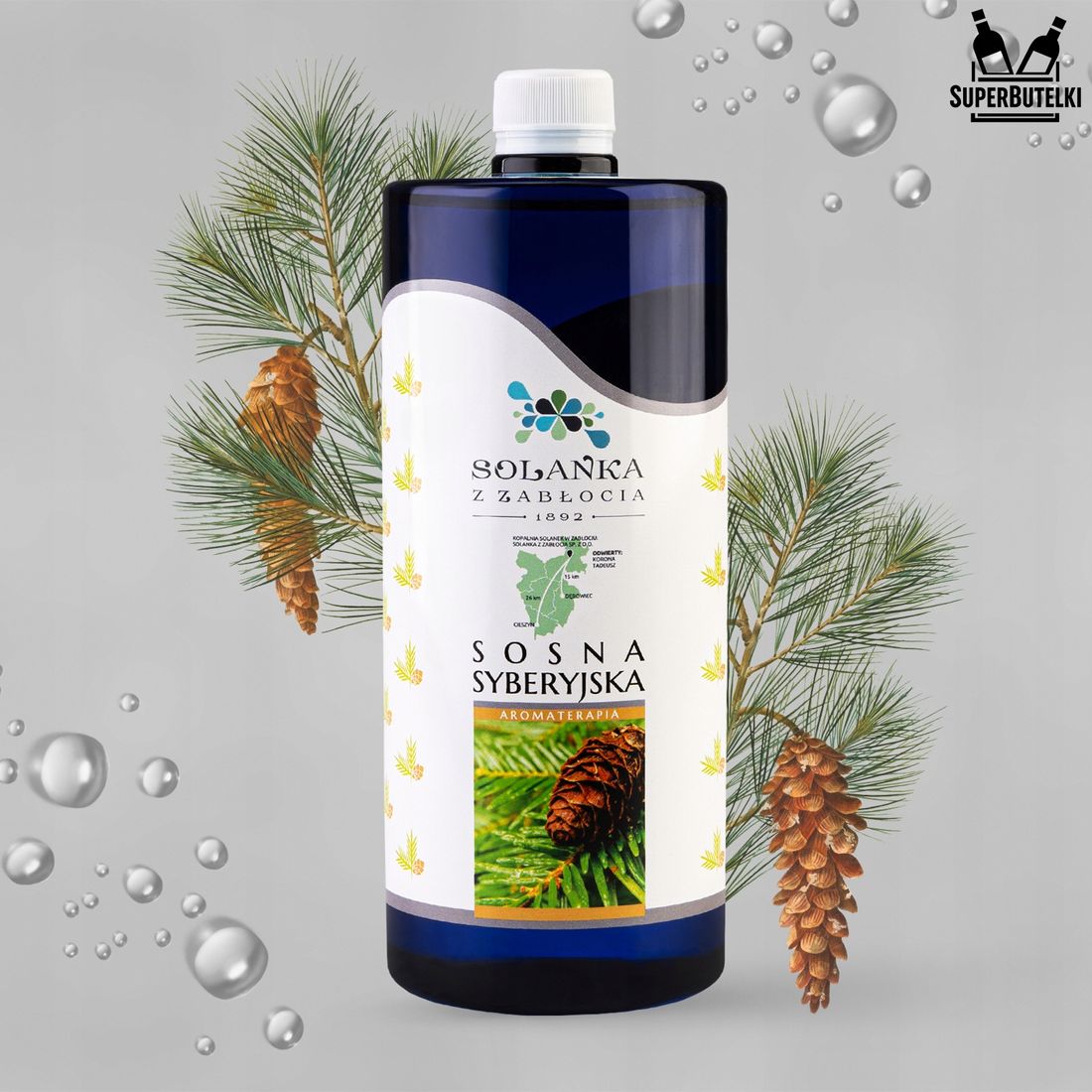 Solanka Z ZABŁOCIA INHALACYJNA 1 L SOSNA KĄPIEL jod BROM RELAKS ...
