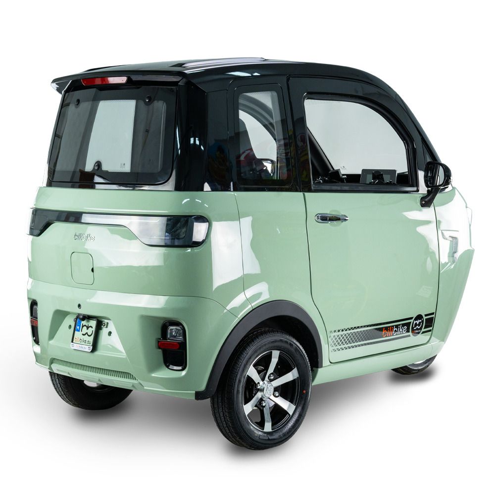 Skuter elektryczny zabudowany z dachem MICRO CAR BILI BIKE ECOMO 3 zielony - ERLI.pl