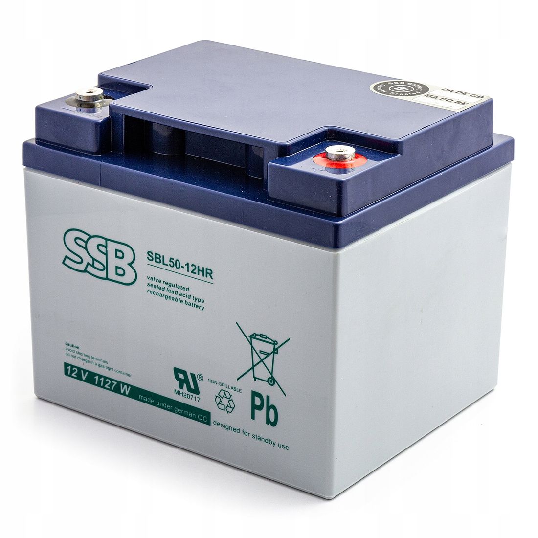 Akumulator AGM SSB SBL 50-12HR 12V 40Ah Mocowy - ERLI.pl