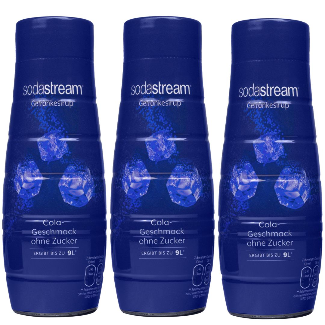 3x Syrop do SodaStream Cola bez cukru 440ml - ERLI.pl
