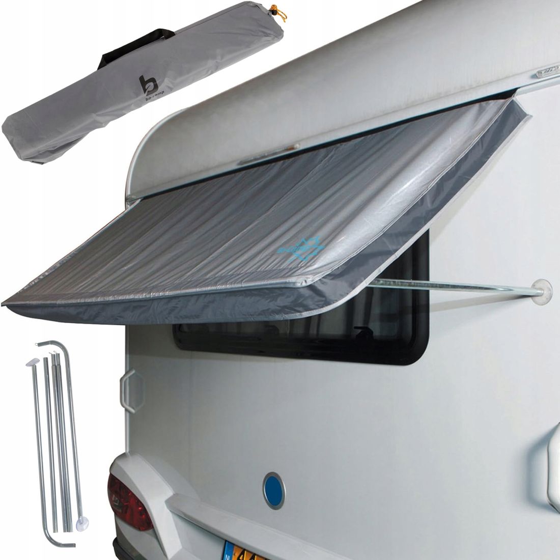 DASZEK PRZECIWSŁONECZNY DO PRZYCZEPKI KEMPINGOWEJ KAMPERA WODOODPORNY ...