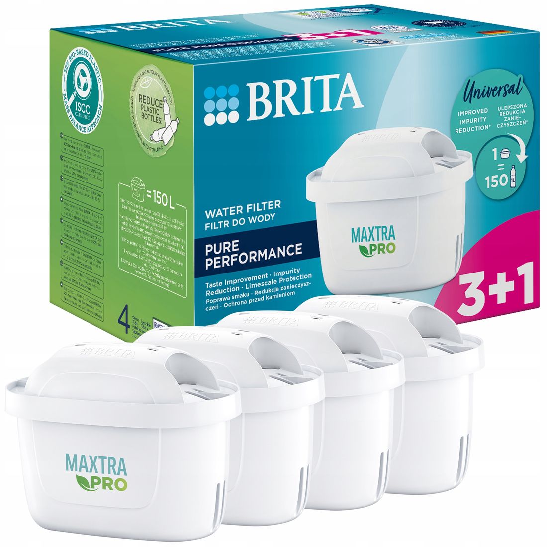 Filtr Brita Maxtra Pro Pure Performance do dzbanek filtrujący Brita 3+1 ...
