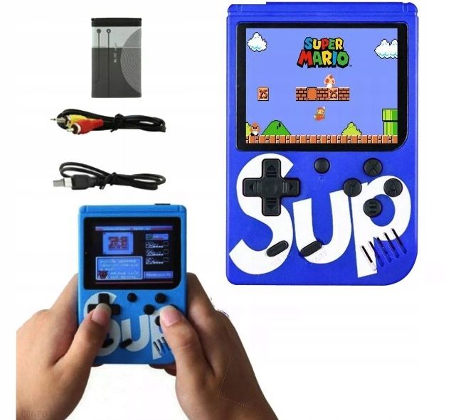 KONSOLA PRZENOŚNA RETRO MINI GAME BOX 400 GIER TV SUP - ERLI.pl