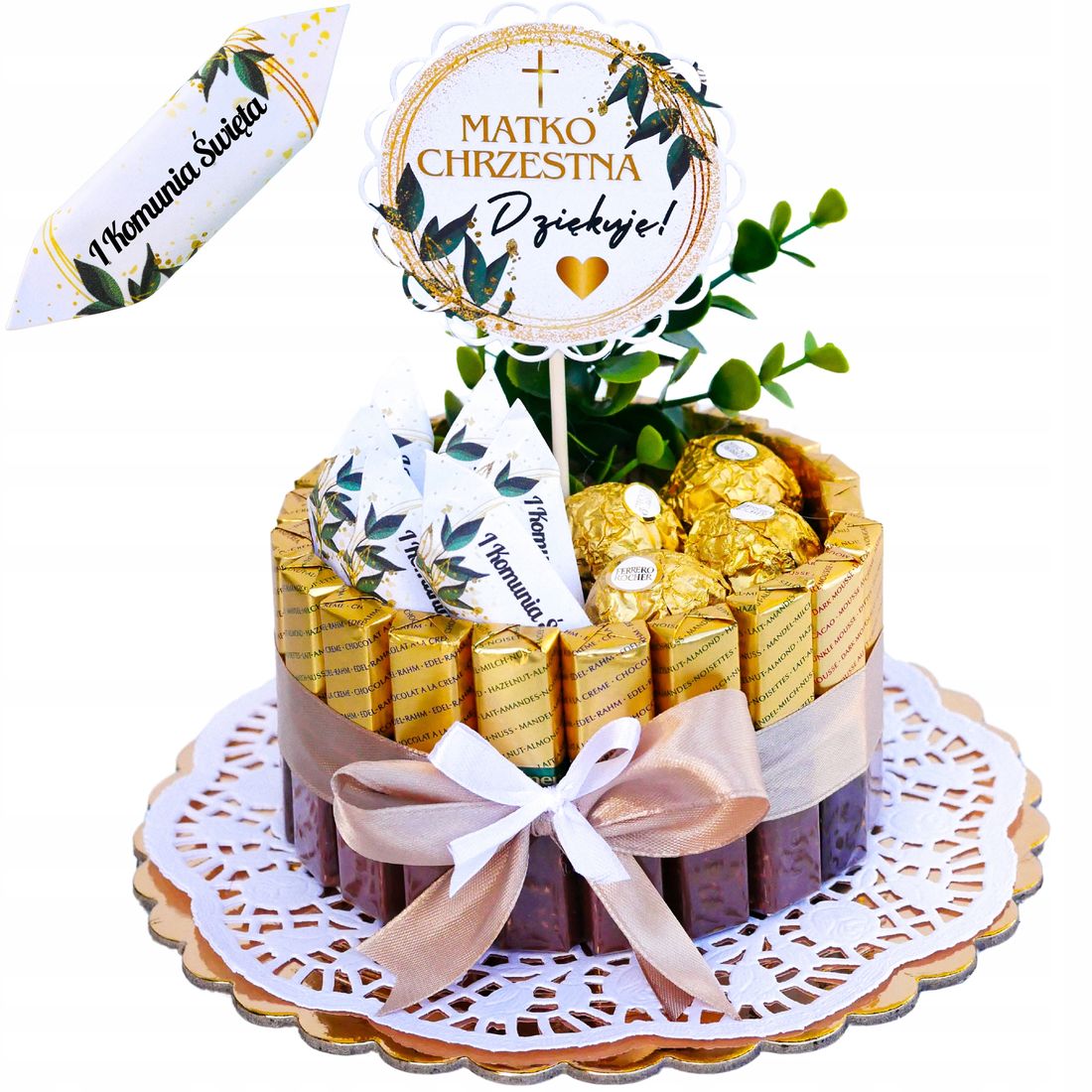 TORT MERCI PODZIĘKOWANIE DLA CHRZESTNYCH DZIADKÓW CHRZEST ŚWIĘTY ...