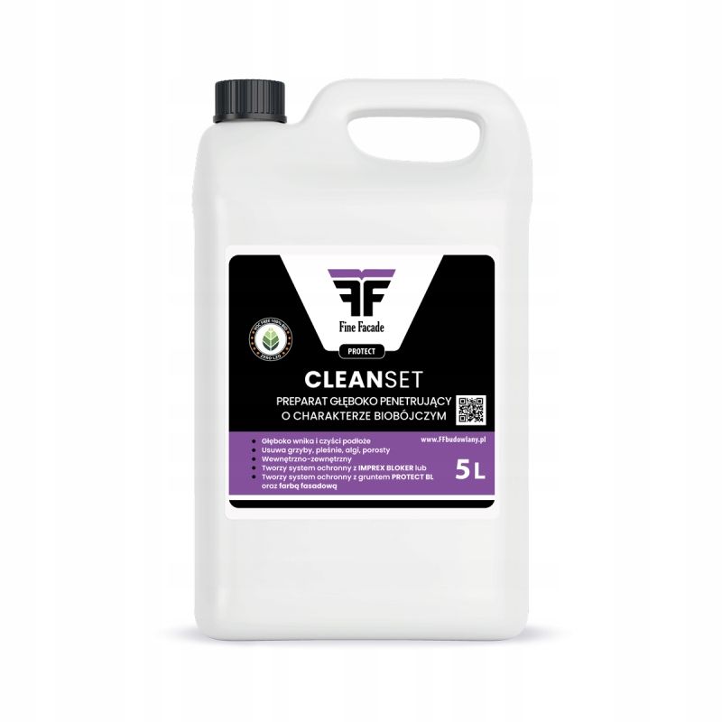 CLEANSET - PREPARAT GŁĘBOKO PENETRUJĄCY BIOBÓJCZY 5L Fine Facade ...