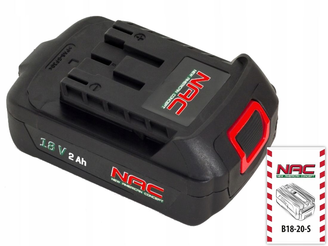 NAC Akumulator bateria 18V 3Ah B18-20-S Li-Ion – 214218134 - ERLI.pl