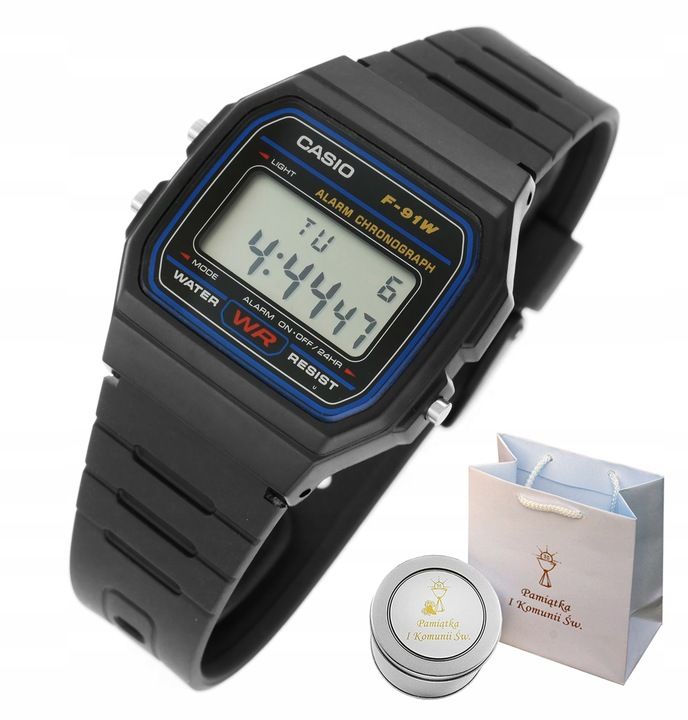 ZEGAREK CASIO F-91W RETRO VINTAGE – 184480945 - ERLI.pl