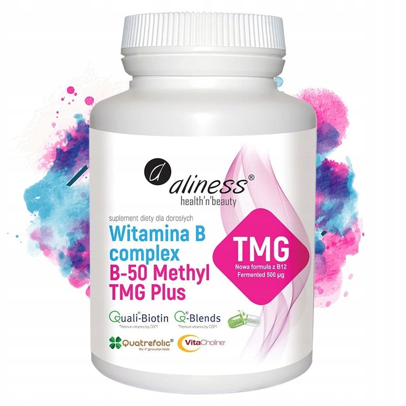 ALINESS Witamina B Complex B-50 TMG Plus METYLOKOBALAMINA B50 Methyl ...
