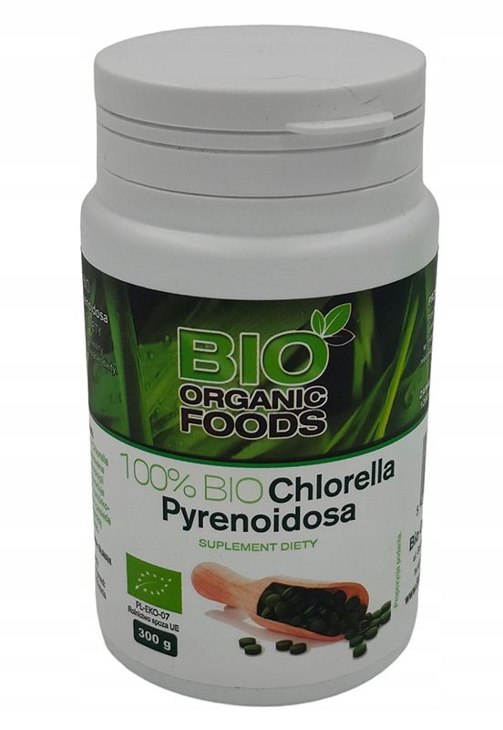 100% BIO ORGANIC CHLORELLA PYRENOIDOSA 1200 tabletek 300g – 184630766 ...