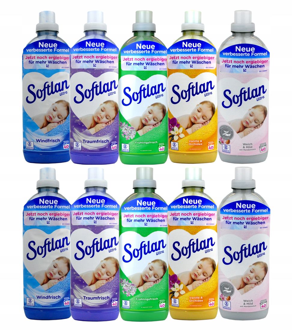 Płyn Do Płukania DE Softlan Ultra MIX 10 X 1L Kocentrat 45 Płukań ...