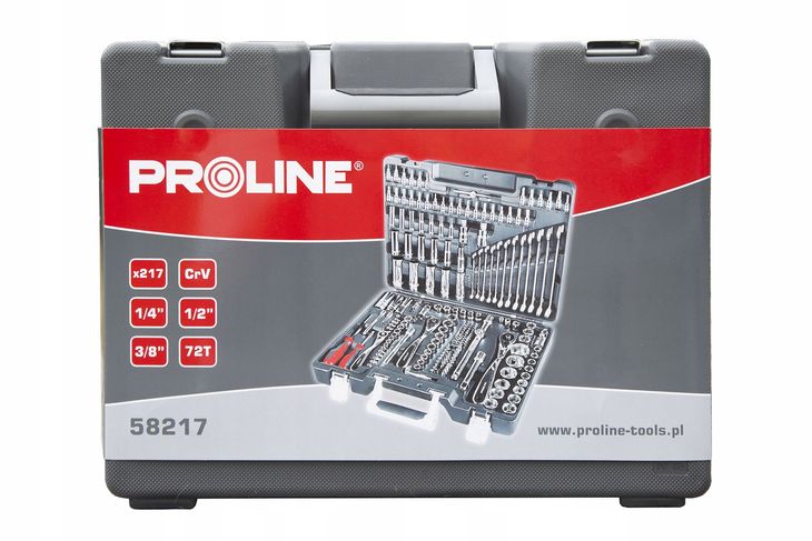 Zestaw Kluczy Nasadowych KLUCZE NASADOWE Proline 58217 Torx Imbus Hex ...