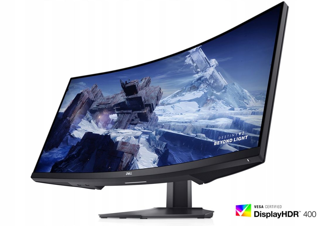 Zakrzywiony Monitor gamingowy Dell S3422DWG 4K 144Hz 21:9 VA HDR ...