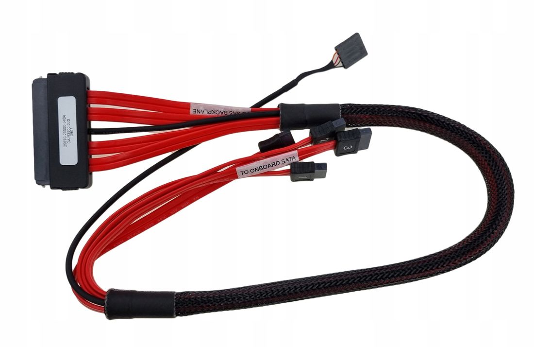 NOWY KABEL SAS SFF-8484 32PIN - 4x SATA 7PIN – 187262810 - ERLI.pl