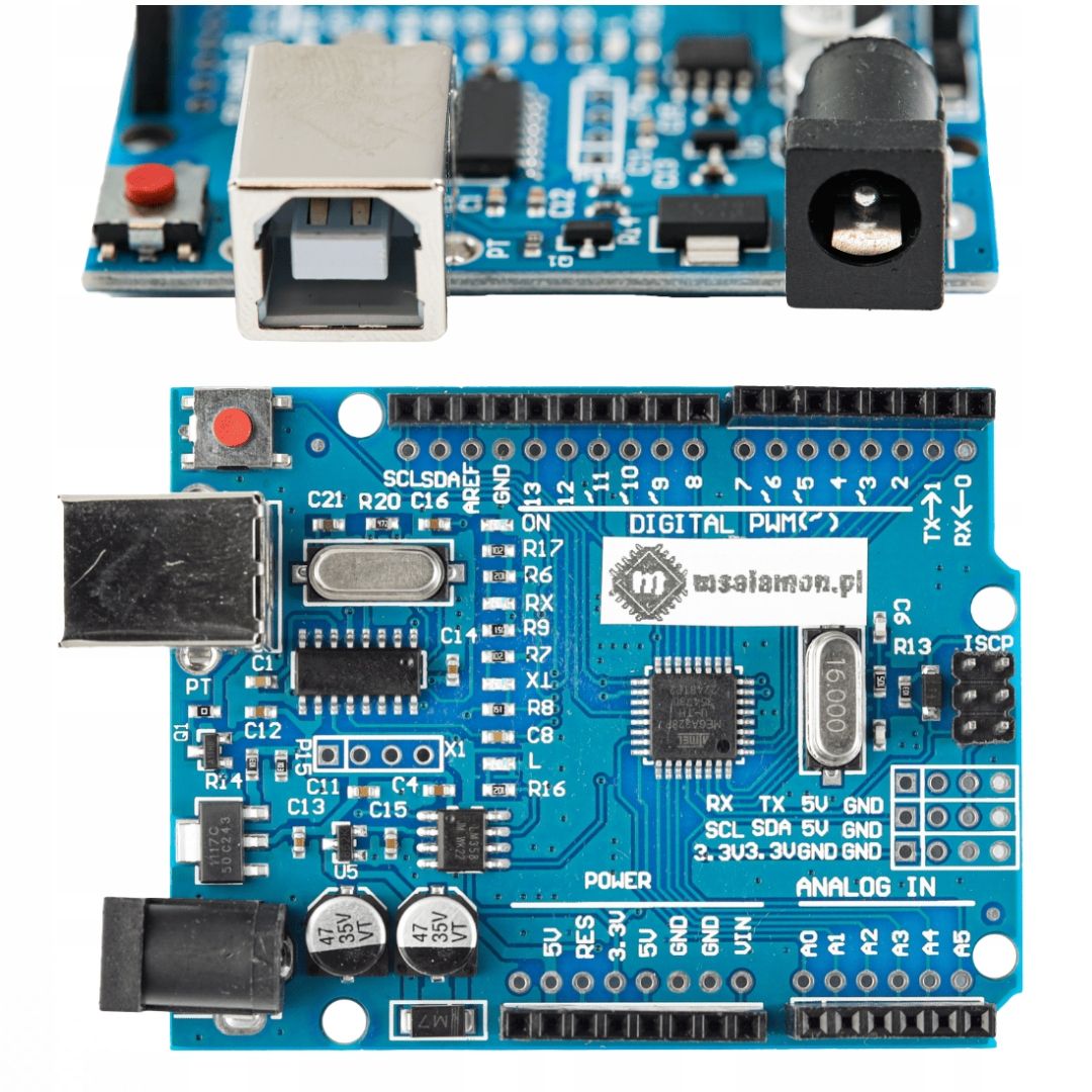 Arduino Uno R3 z układem CH340 z listwą goldpin gratis – 187370857 ...