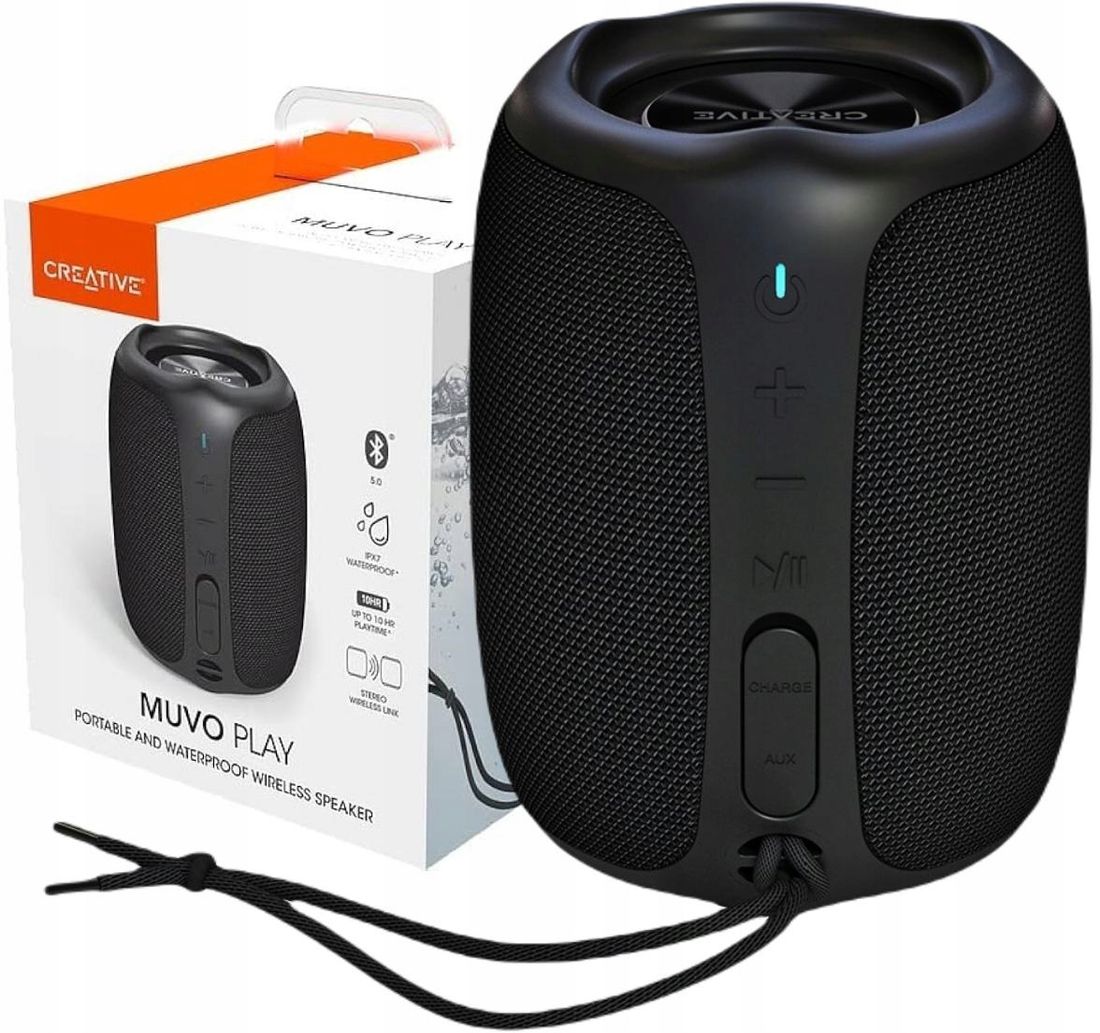 Głośnik przenośny Creative Muvo Play czarny – 189802217 - ERLI.pl