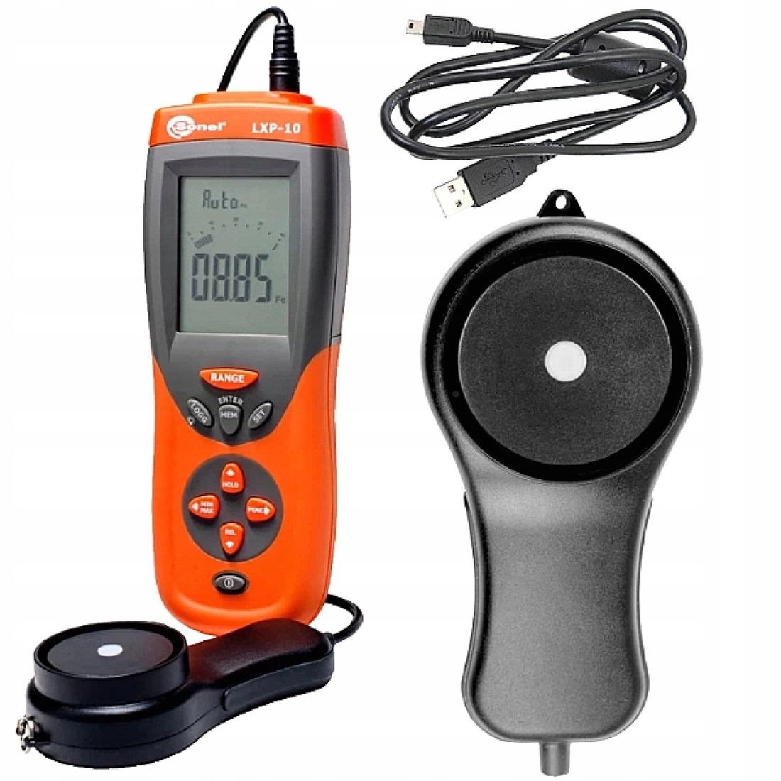 SONEL LXP-10A Luksomierz Pomiar Natężenia Oświetlenia z Sondą Zestaw ...