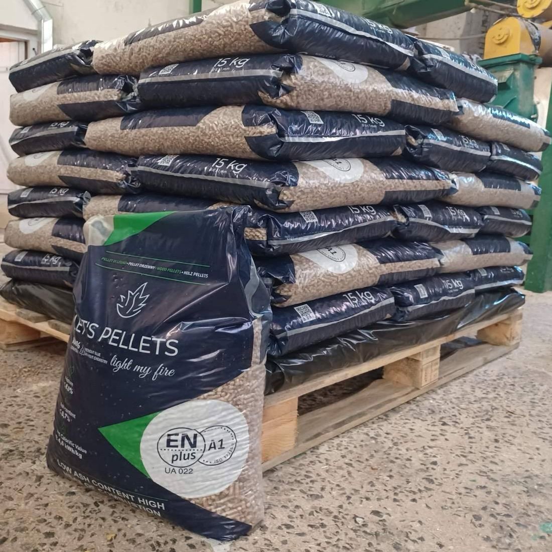 Pellet A1, EN PLUS, dobra jakość, 1050 kg, darmowa dostawa! - ERLI.pl