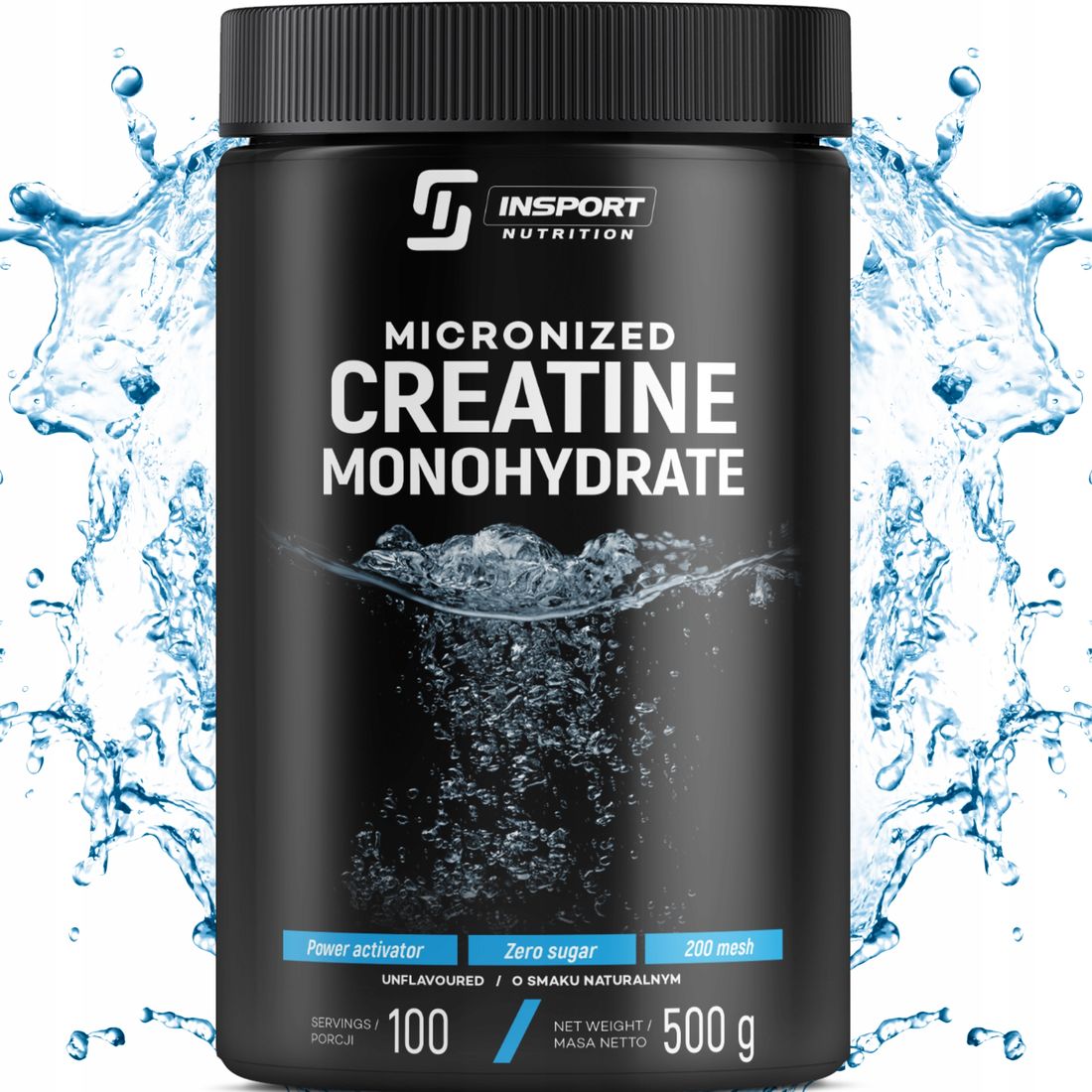 KREATYNA MONOHYDRAT KREATYNY 500g CREATINE MONOHYDRATE PURE | INSPORT ...