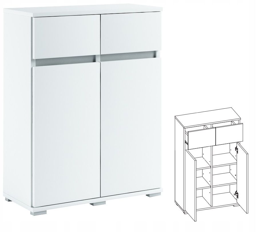 098-011 Szafka Łazienkowa 62/100 - BIAŁY – 183224939 - ERLI.pl