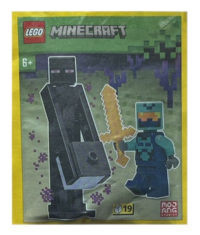 LEGO Minecraft Minifigure Polybag - Nether Hero and Enderman #662305 ...