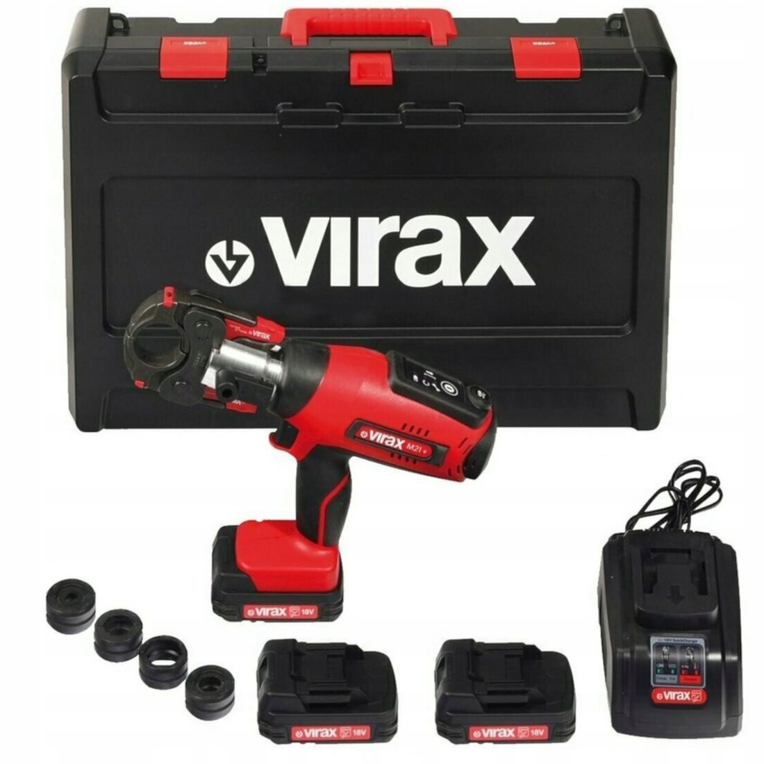 ZACISKARKA AKUMULATOROWA VIRAX VIPER M21 SZCZĘKI M15 M18 M22 M28 2x AKU – 189681475 - ERLI.pl