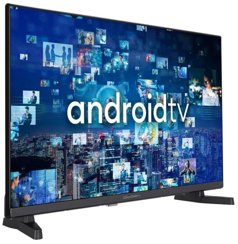 Telewizor SMART Android TV 32 cale HD WiFi DVB-T2 HEVC APLIKACJE Netflix – 196941821 - ERLI.pl