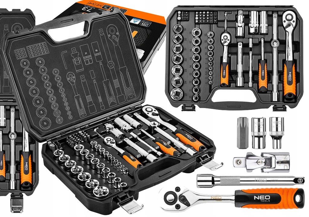 ZESTAW KLUCZE NASADOWE NEO TOOLS 73 SZT. – 190022641 - ERLI.pl
