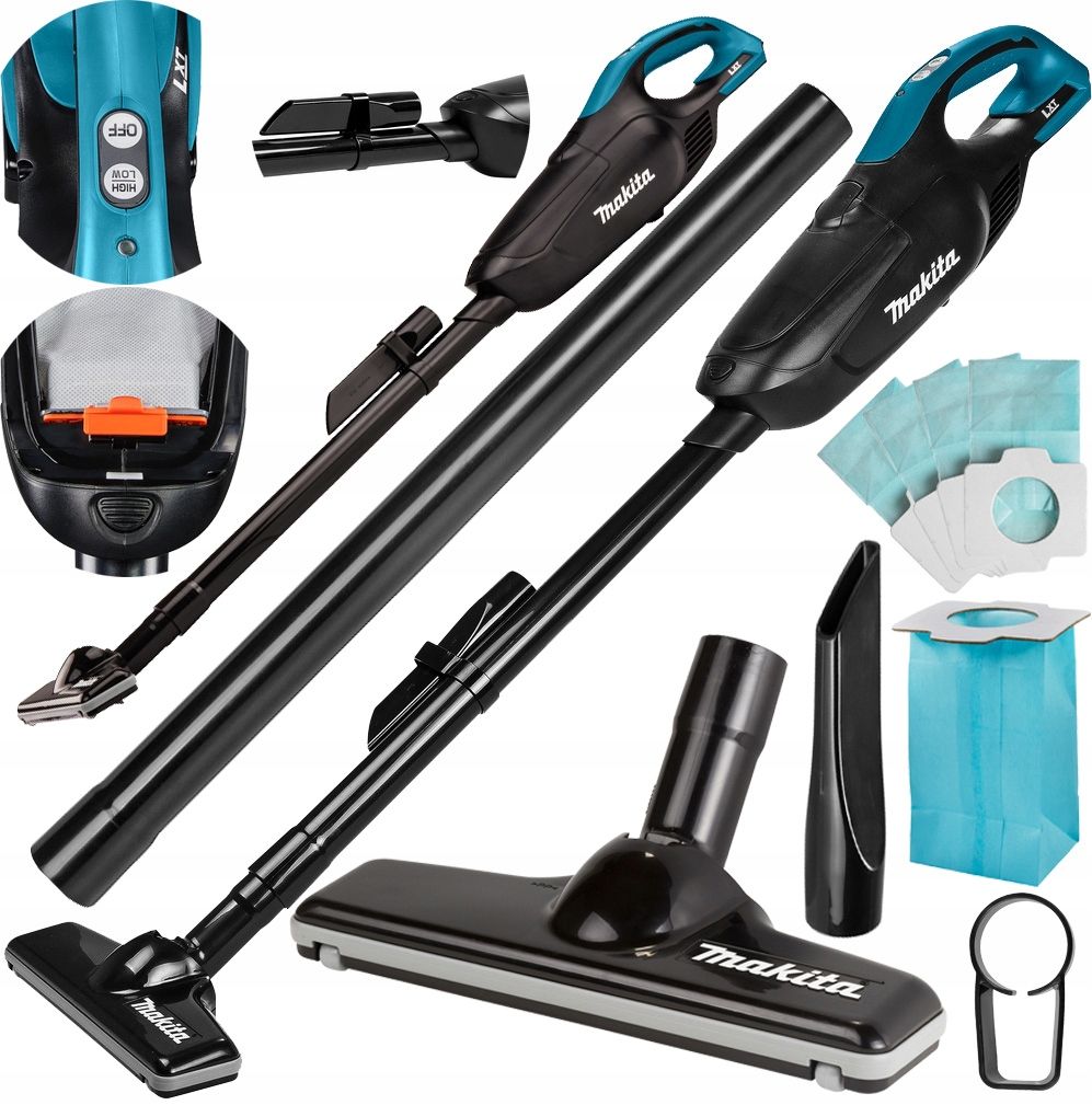 Akumulatorowy Odkurzacz Pionowy Makita LXT 18V DCL182ZB BLACK czarny ... Akumulatorowy Odkurzacz Pionowy Makita LXT 18V DCL182ZB BLACK czarny ...