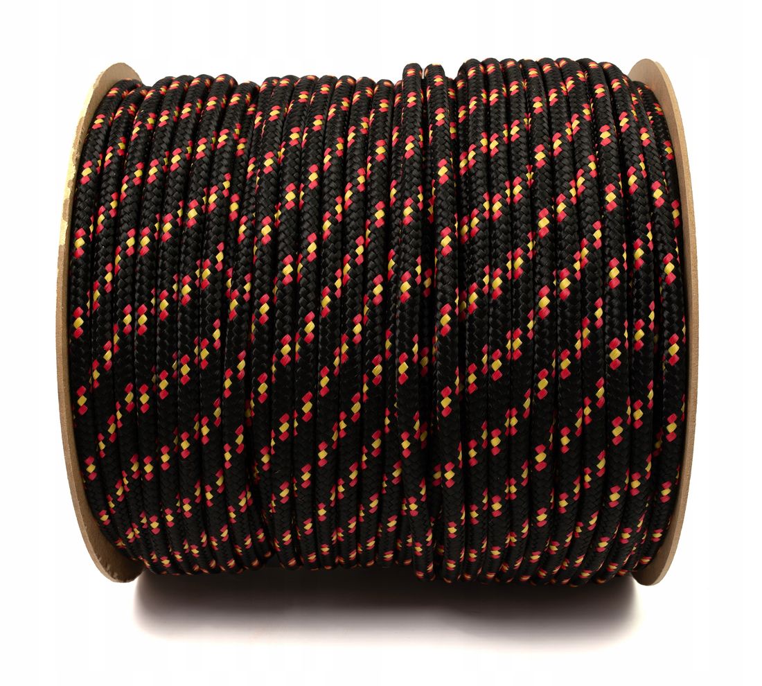 LINA POLIPROPYLENOWA LINKA PLECIONA Żeglarska Mocna 8mm 300M CAŁA SZPULA - ERLI.pl