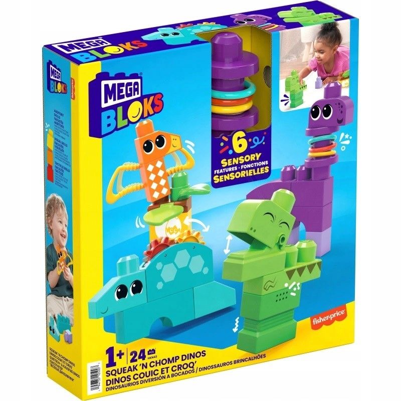 MEGA BLOKS Klocki aktywizujące dinozaury – 198154644 - ERLI.pl