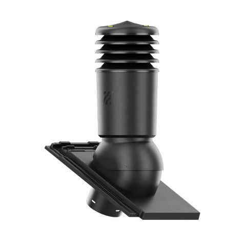 Kominek wentylacyjny fi150 HiVent ocieplony dachówka Orea 9 CZARNA ...