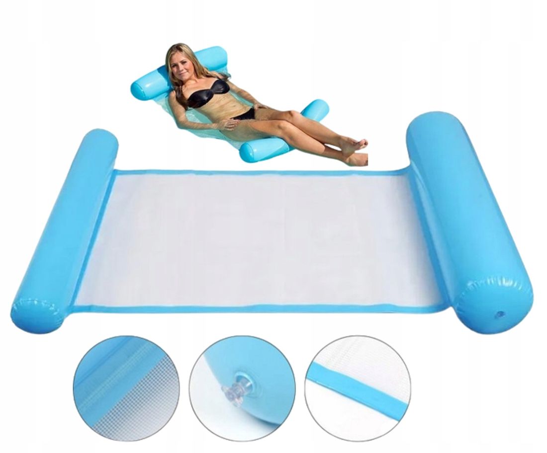 Hamak wodny Materac dmuchany do pływania 120 x 70 cm – 192606414 - ERLI.pl