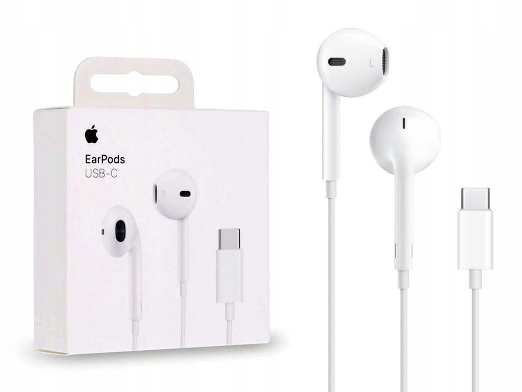 Słuchawki do iPHONE 15 ze złączem TypC EARPODS MTJY3ZM - ERLI.pl