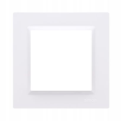 Simon 10 Ramka 1-krotna biały CR1/11 – 153982123 - ERLI.pl