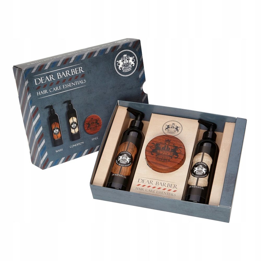Zestaw prezentowy Dear Barber Mattifier Pasta + Szampon + Odżywka ...