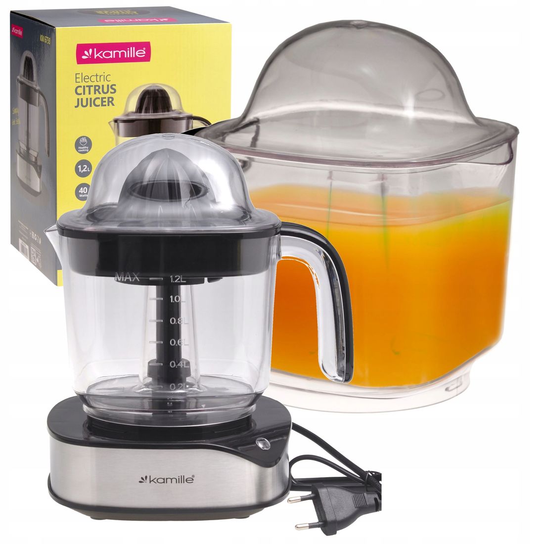 Elektryczna Wyciskarka Do Cytrusów Soków Owoców Mocna - Idealna Dla Zdrowia – 178633812 - ERLI.pl