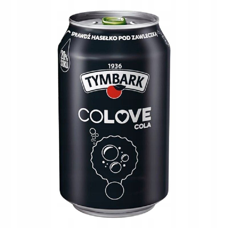 TYMBARK napój gazowany cola COLOVE o smaku coli puszka 330ml - ERLI.pl