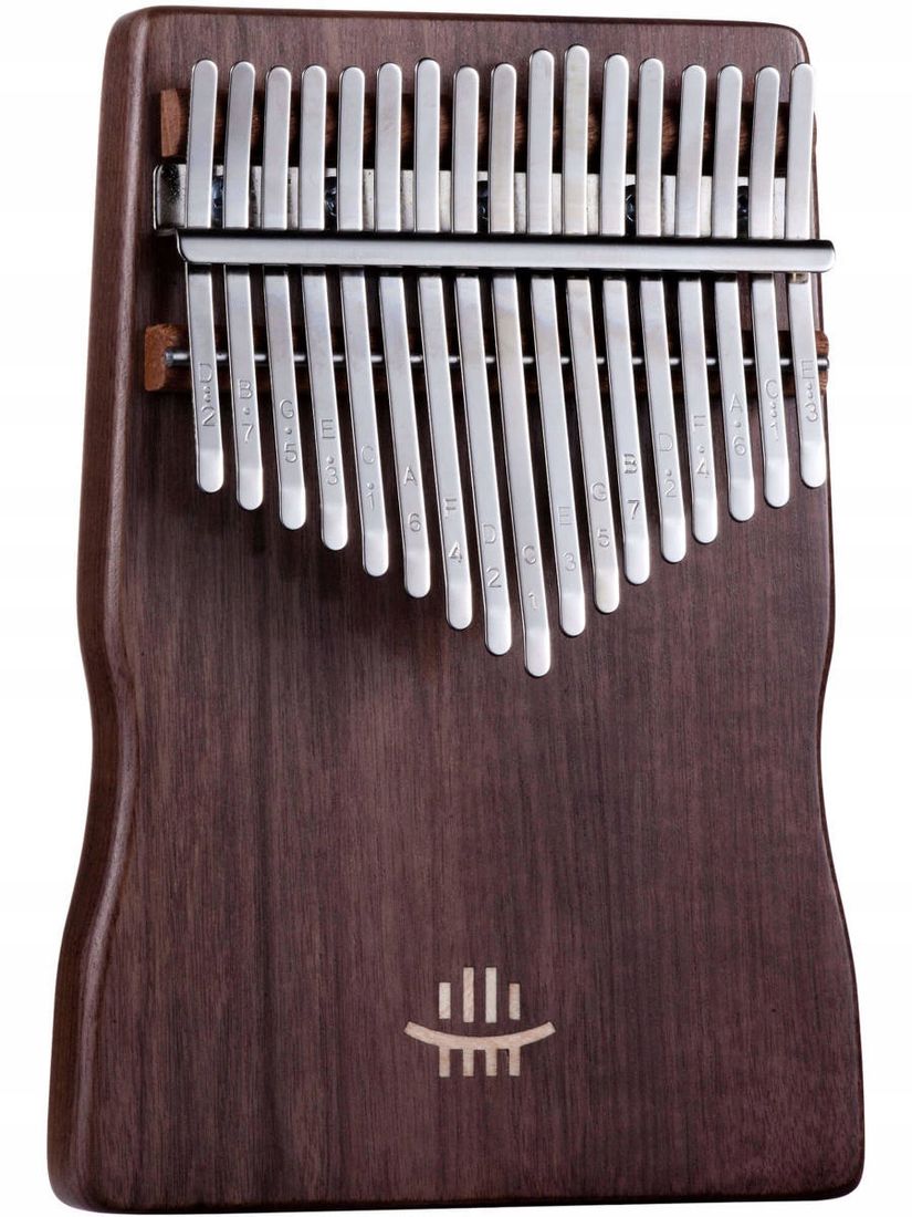 KALIMBA zanza mbira instrument afrykański drewno orzech 17 ton Hluru ...