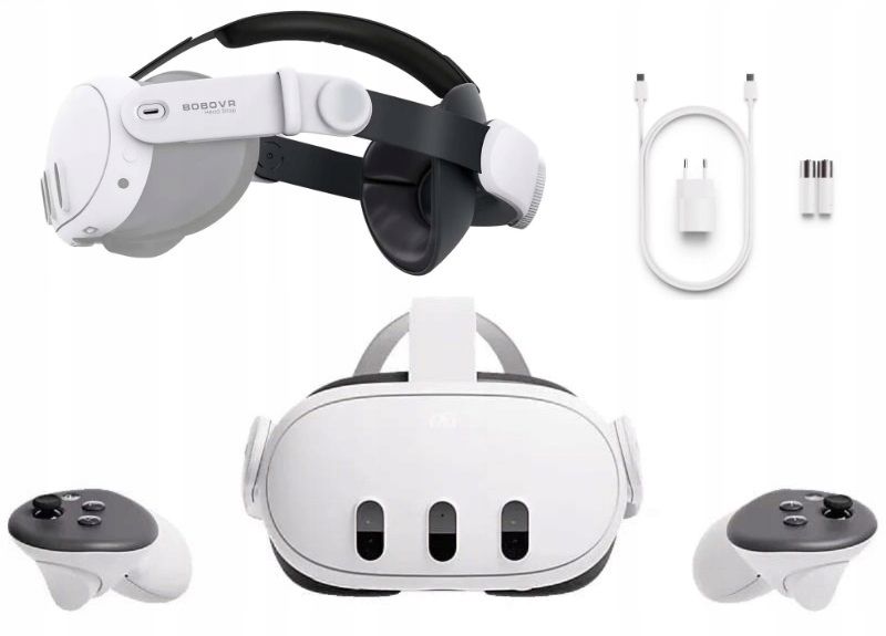 Meta Quest 3 512GB + Pasek Elite BOBOVR M3 Mini - ERLI.pl