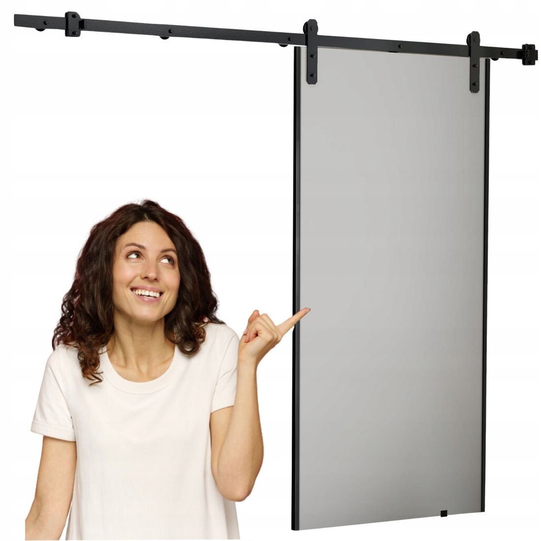 Drzwi przesuwne naścienne AURA 90 loft - ERLI.pl