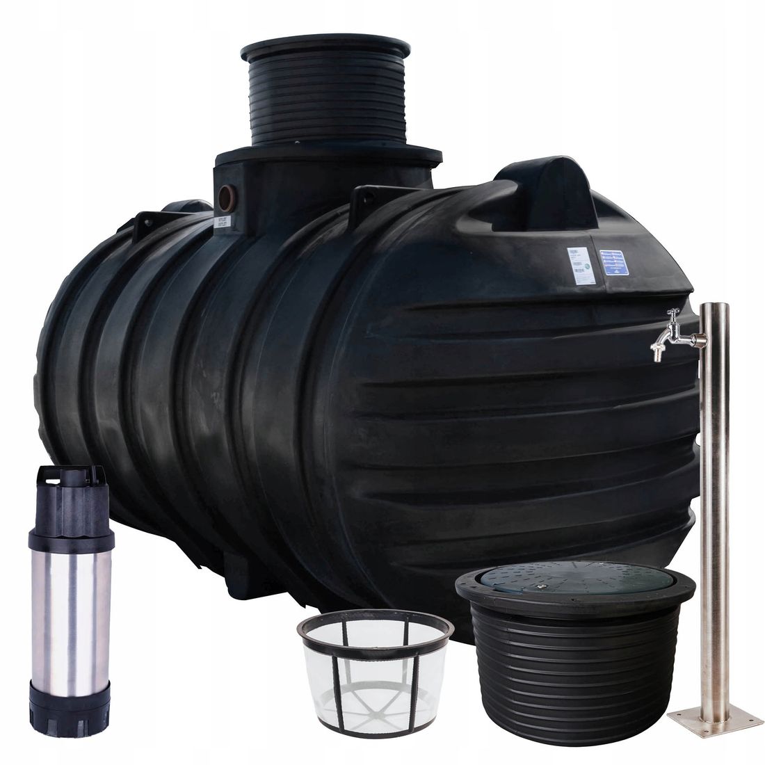 Zbiornik na wodę deszczową 10 000L Rainstore PRO+ z pompą ZESTAW ...